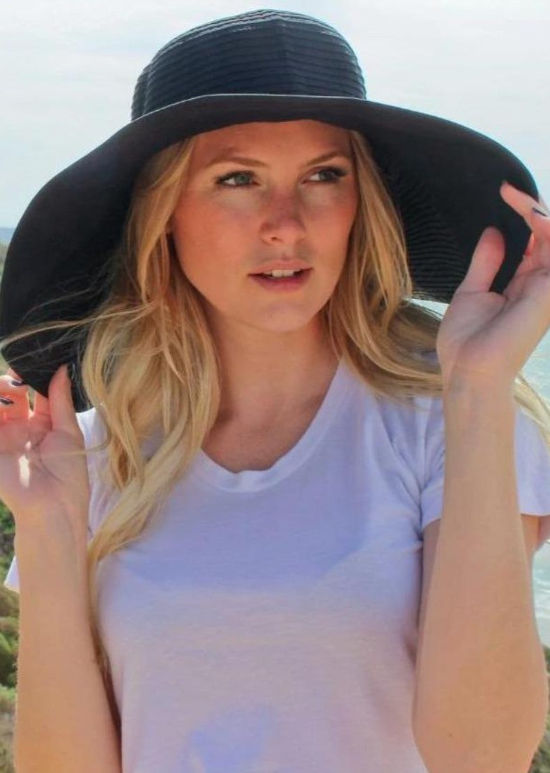 floppy black hat