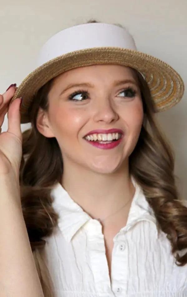 Visor Hat Womens | UPF 50 Visor Hat For Women | Designer Visor Hat ...
